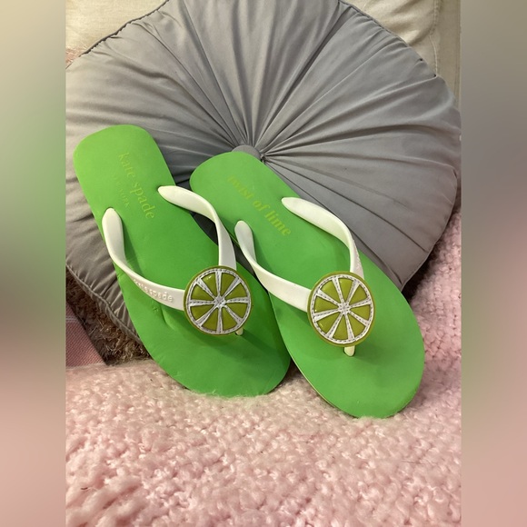 kate spade | Shoes | Kate Spade Green Twist Of Lime Flip Flops | Poshmark